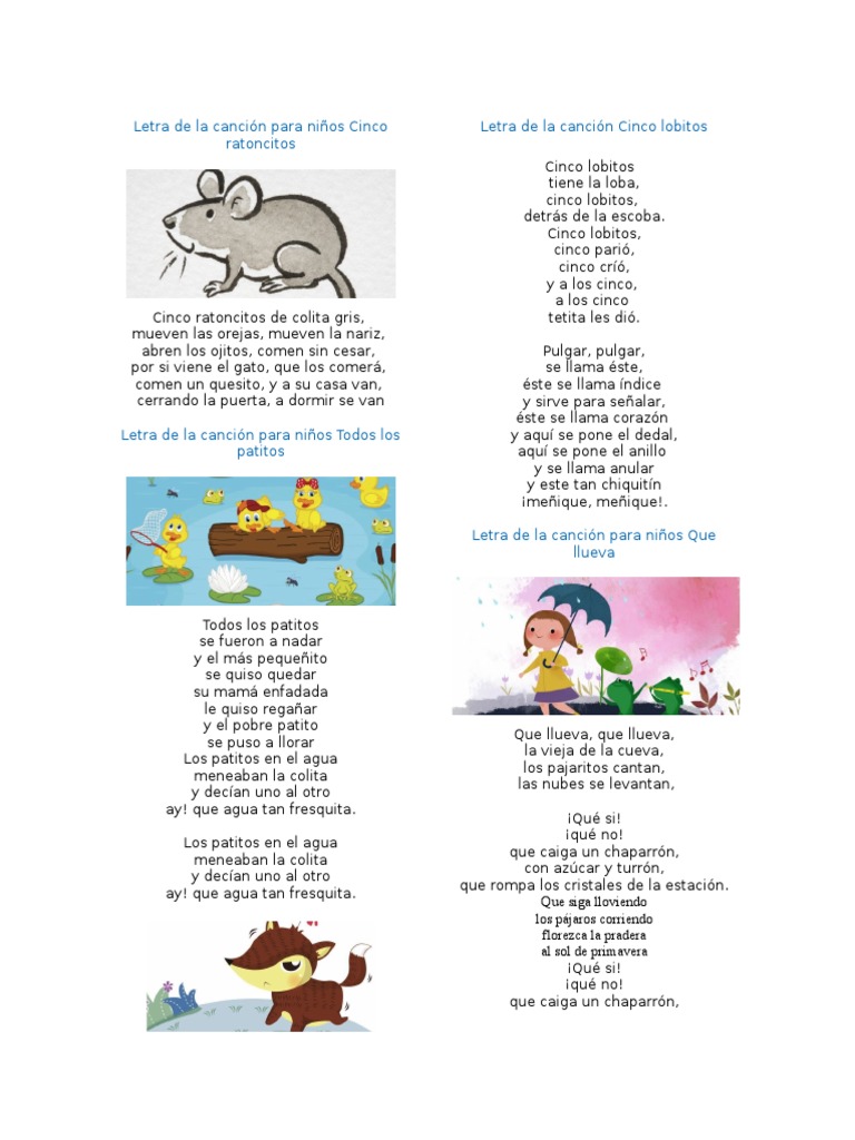 Cantos infantiles en Q'eqchi' y español | PDF | Ocio