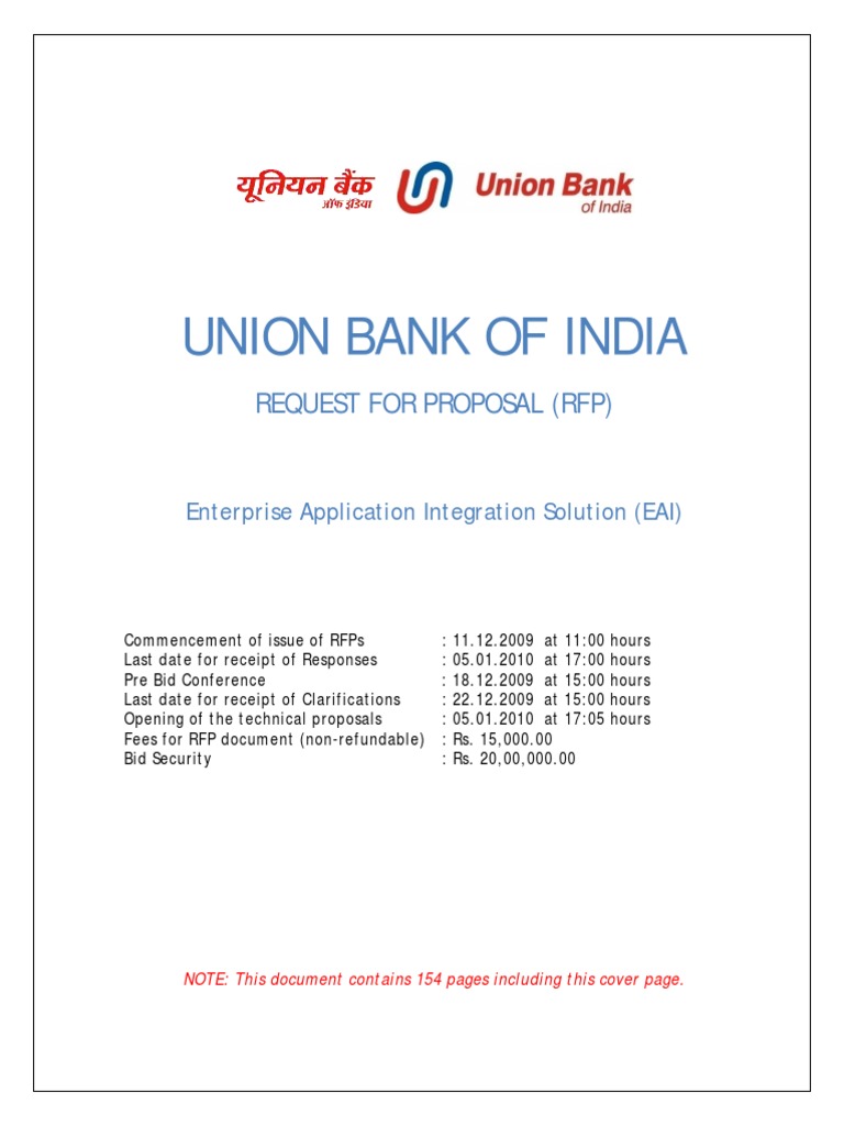 49370951-UNION-BANK.pdf | Request For Proposal | Databases