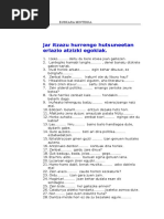 Atzizkiak Eta Determinatzaileak | PDF
