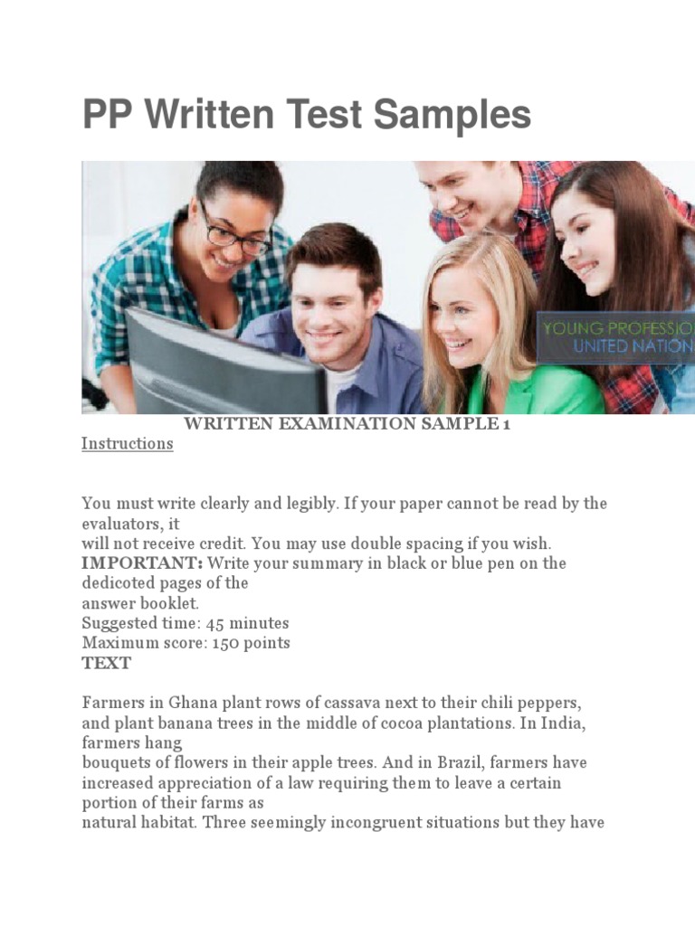 UN YPP Exam Sample Questions | PDF | Pollinators | Biofuel