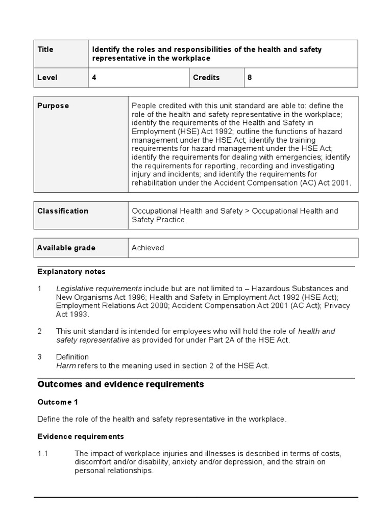 Role and Responsibility of HSE Professional | Occupational Safety And ...