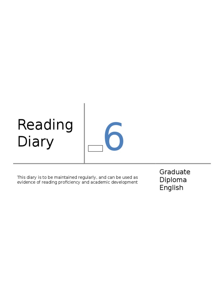 Diary - Reading | PDF | The Times | Reading (Process)