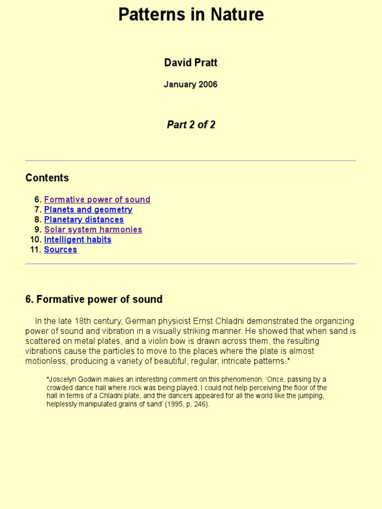 Patterns in Nature Sounds | PDF
