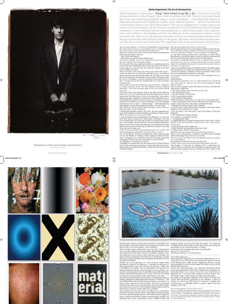 The Art of Introspection Stefan Sagmeister | PDF