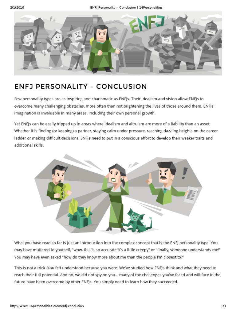 Conclusion | PDF | Friendship | Personality Type