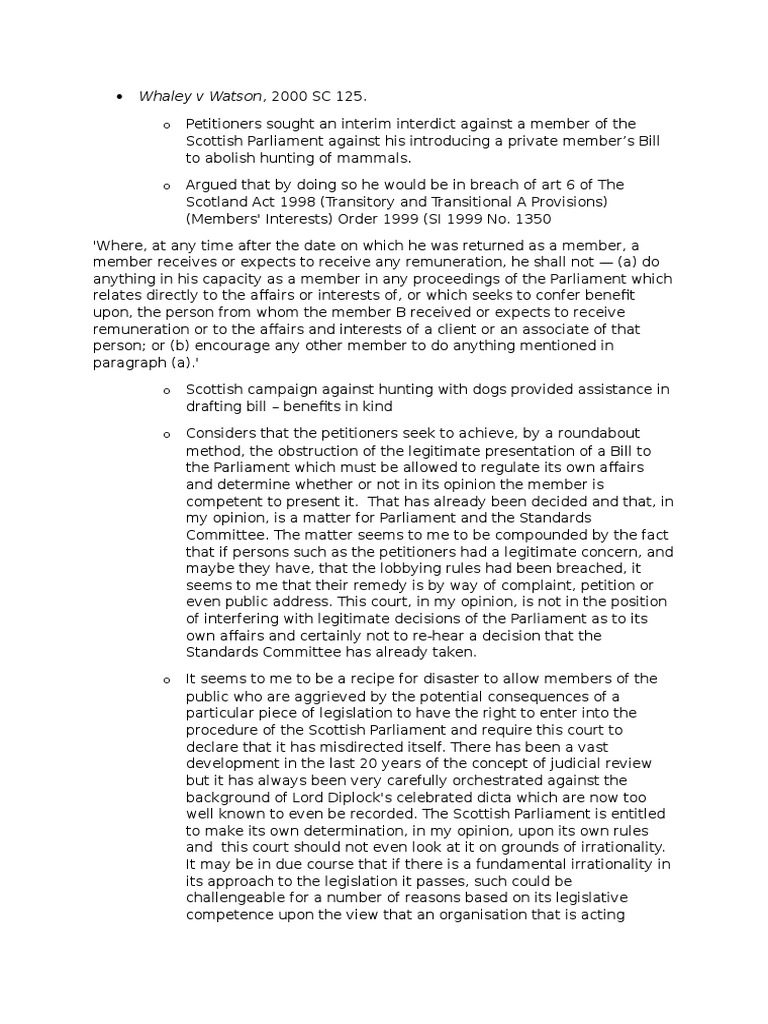 Whaley V Watson Pdf Government Public Law