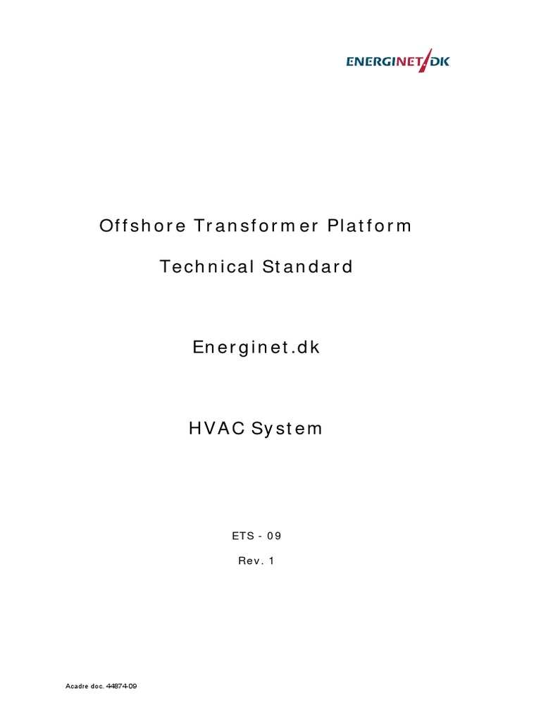 44874-09 - v1 - ETS - 09 Rev1 HVAC System | PDF | Hvac | Duct (Flow)
