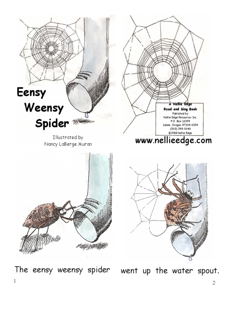 The Eensy Weensy Spider Went Up The Water Spout | PDF