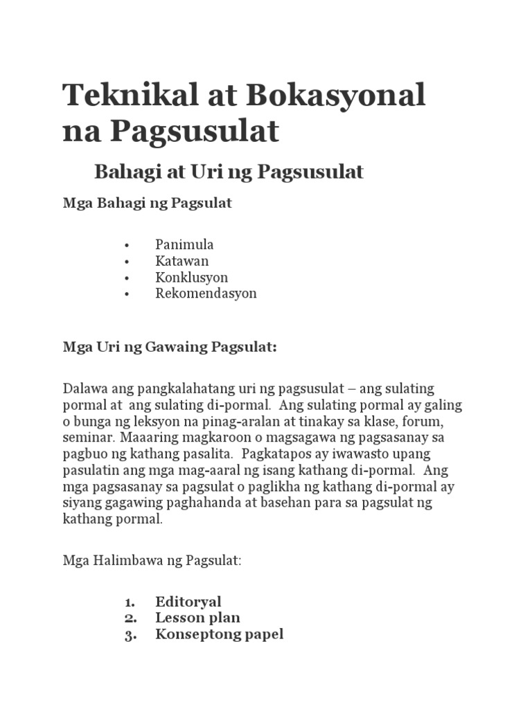 Kahulugan Ng Teknikal Na Pagsulat Halimbawa Otosection | Porn Sex Picture Kahulugan Ng Teknikal Na Pagsulat Halimbawa Otosection | Porn Sex Picture