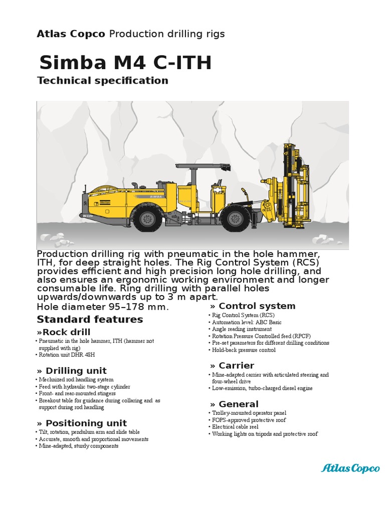 Simba m4 C | Drilling Rig | Transmission (Mechanics)