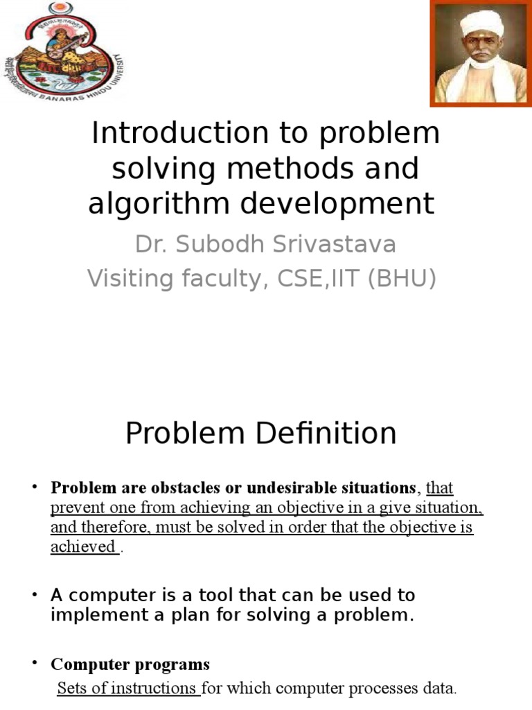 Problem Solving and Algorithm Development | PDF | Operating System ...