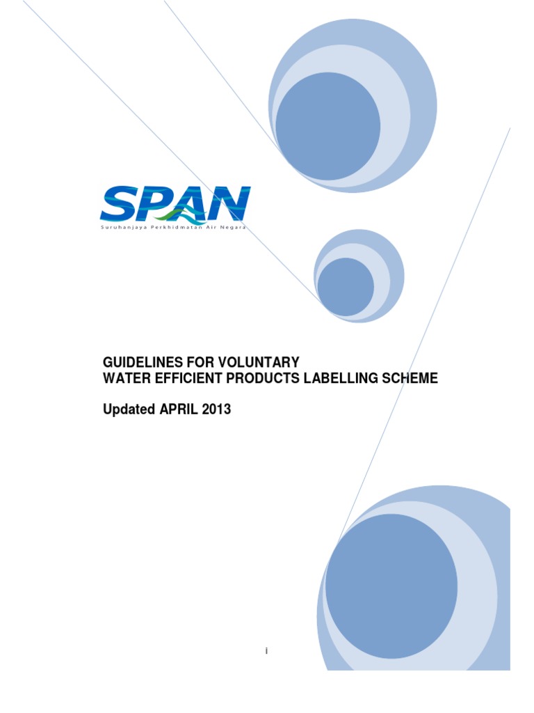 Guidelines for the Voluntary Water Efficient Products Labelling Scheme ...