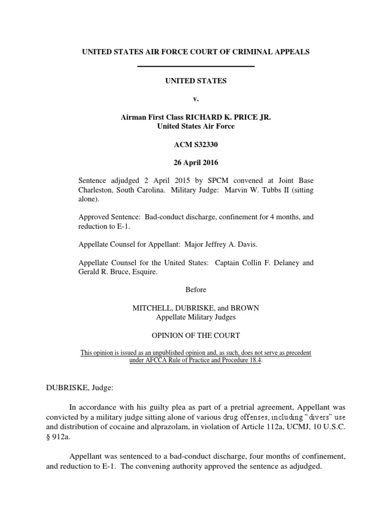 United States Air Force Court of Criminal Appeals | PDF | United States ...