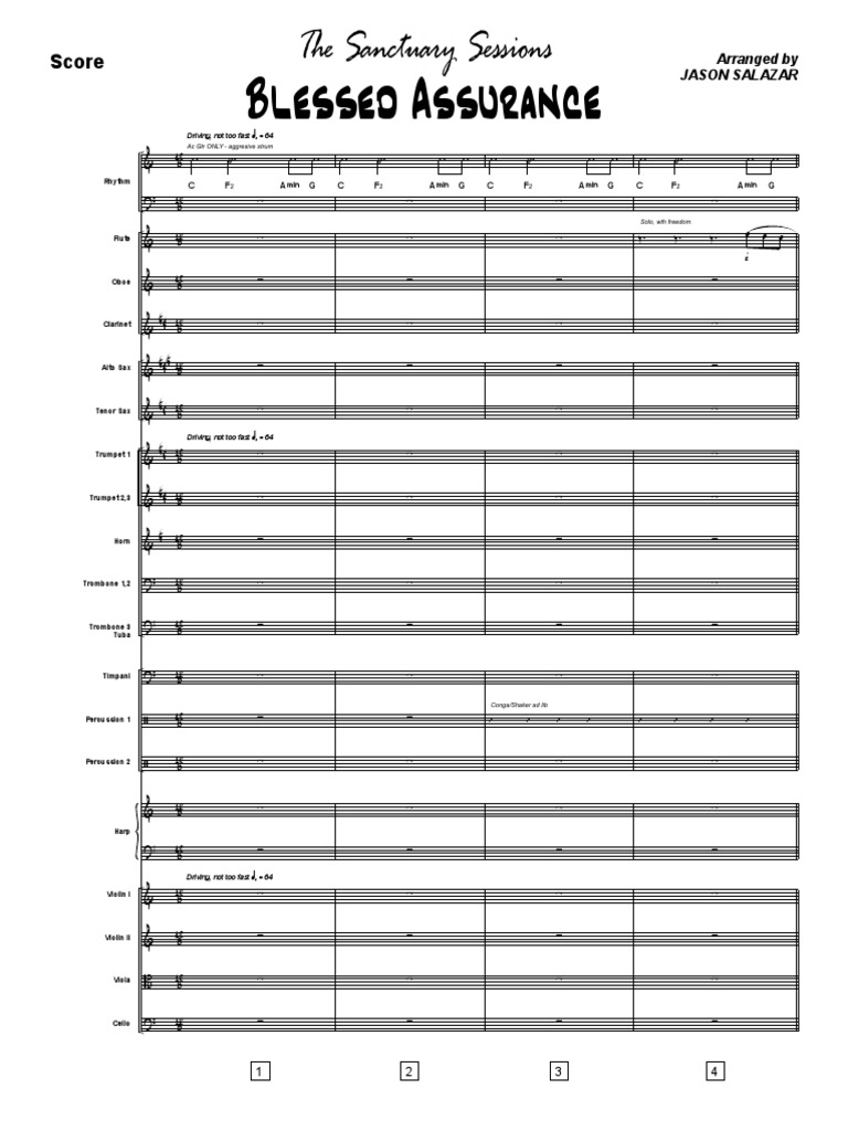 Blessed Assurance SCORE | PDF | Musical Compositions | Classical ...