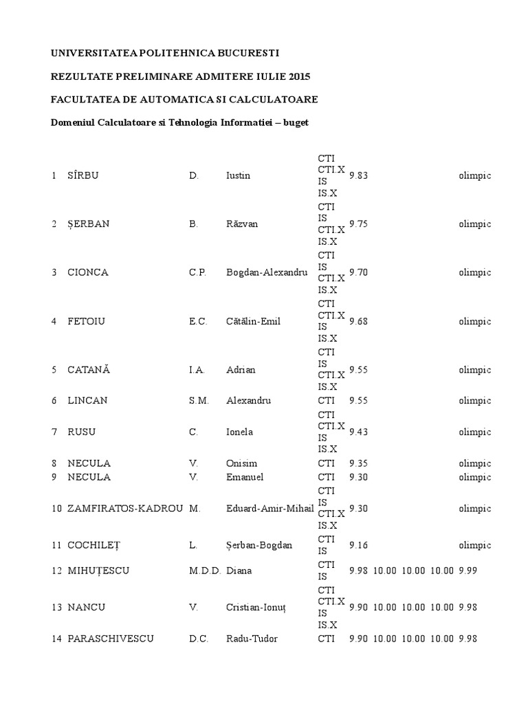 1167538applicationautomatica Si Calculatoare | PDF | Romania