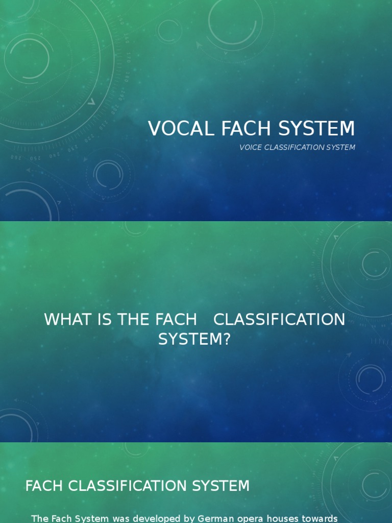 Vocal Fach System | PDF | Singing | Human Voice