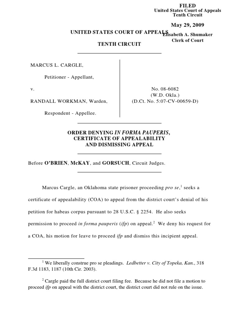 United States Court of Appeals Tenth Circuit | PDF | Confrontation ...