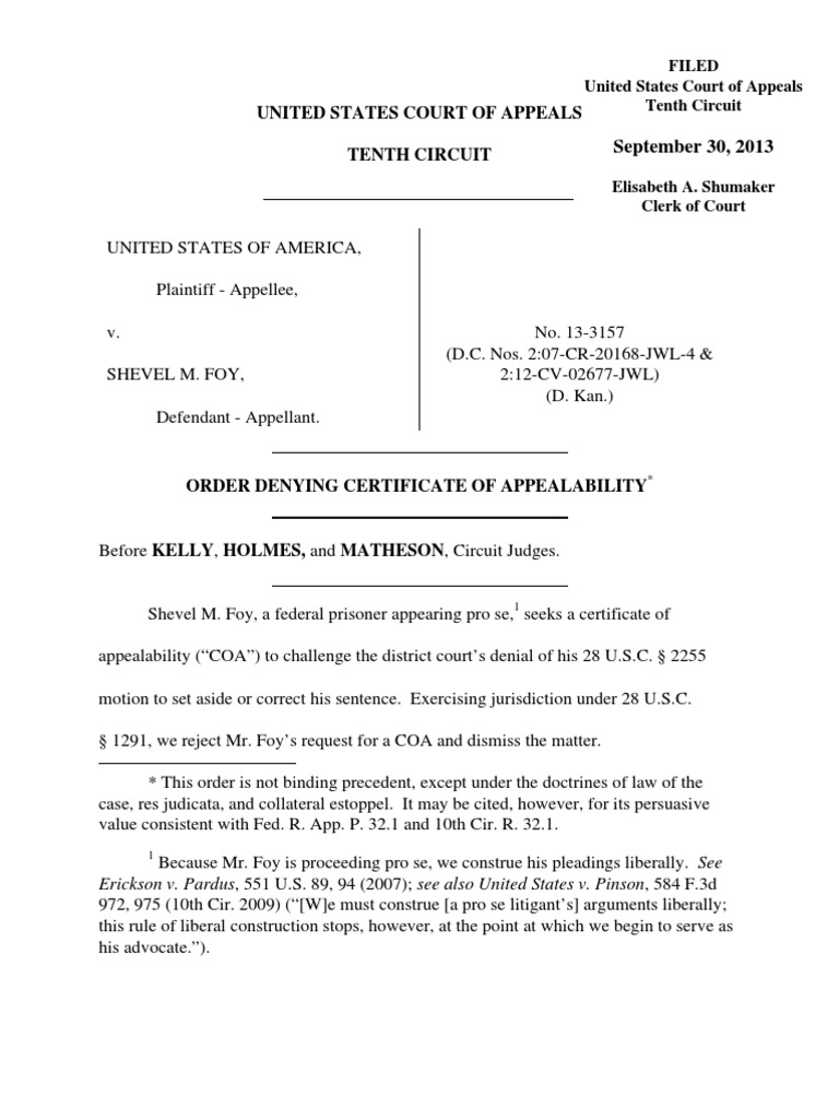 Legal Appeal Denied for Inmate | PDF | Actual Innocence | Precedent