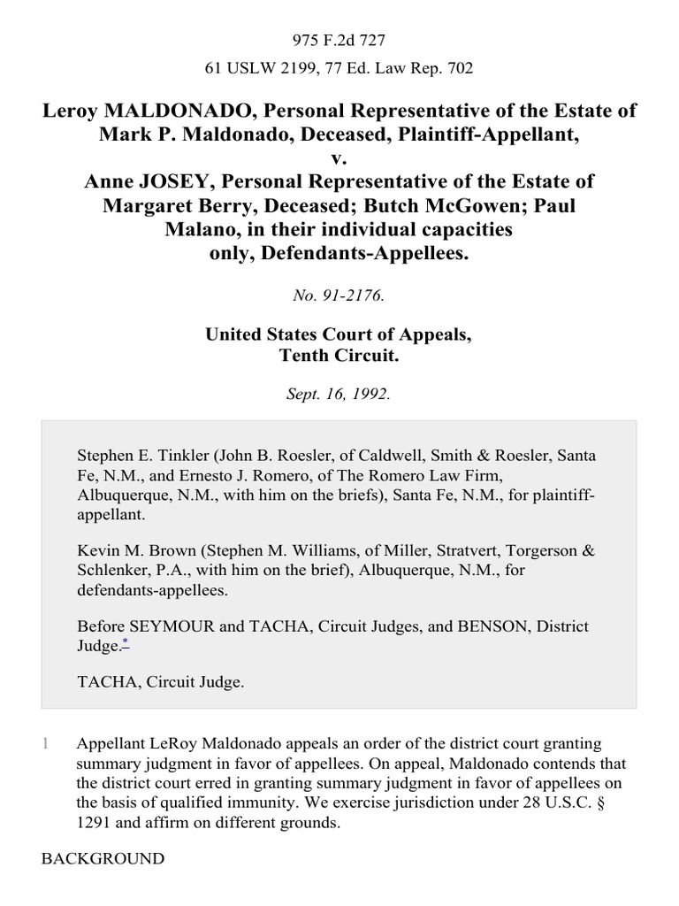 United States Court of Appeals, Tenth Circuit | PDF | Fourteenth ...