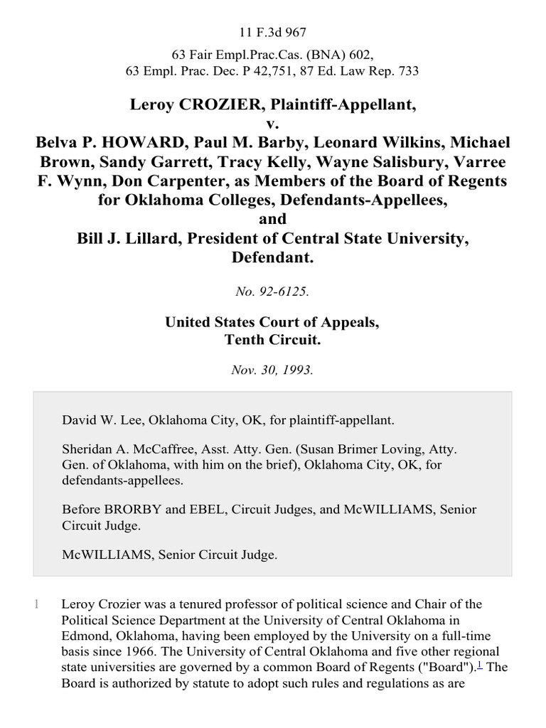 United States Court of Appeals, Tenth Circuit | PDF | Fourteenth ...