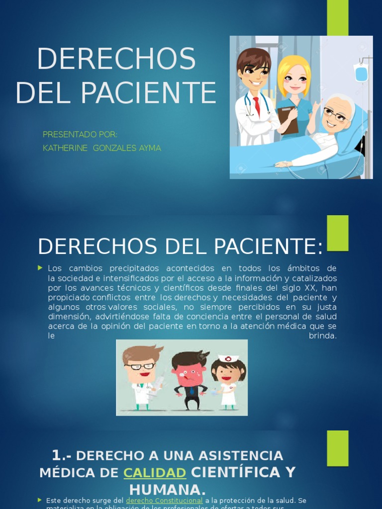 Derechos Del Paciente | PDF | Historial médico | Dignidad