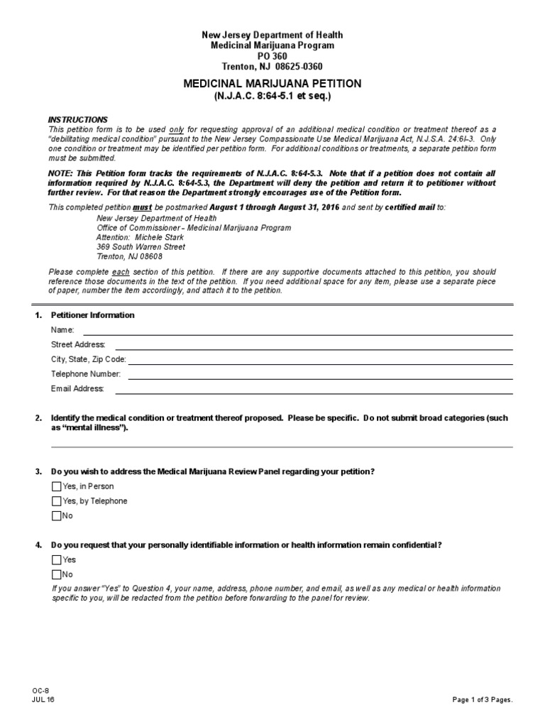 Medican Marijuana Request Form | PDF | Medical Cannabis | Therapy