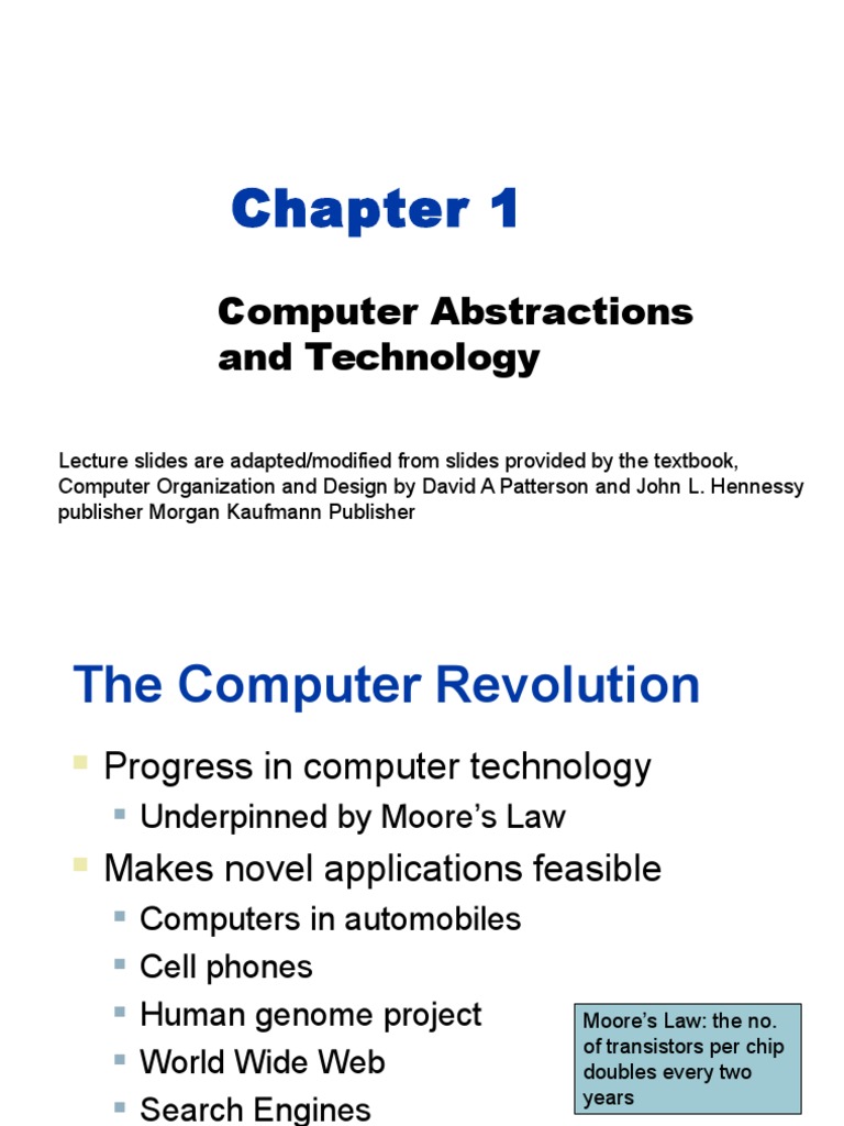 Chapter 1: Computer Abstractions and Technology | PDF | Central ...