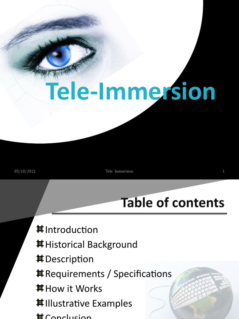 Tele Immersion | PDF | Virtual Reality | Stereoscopy
