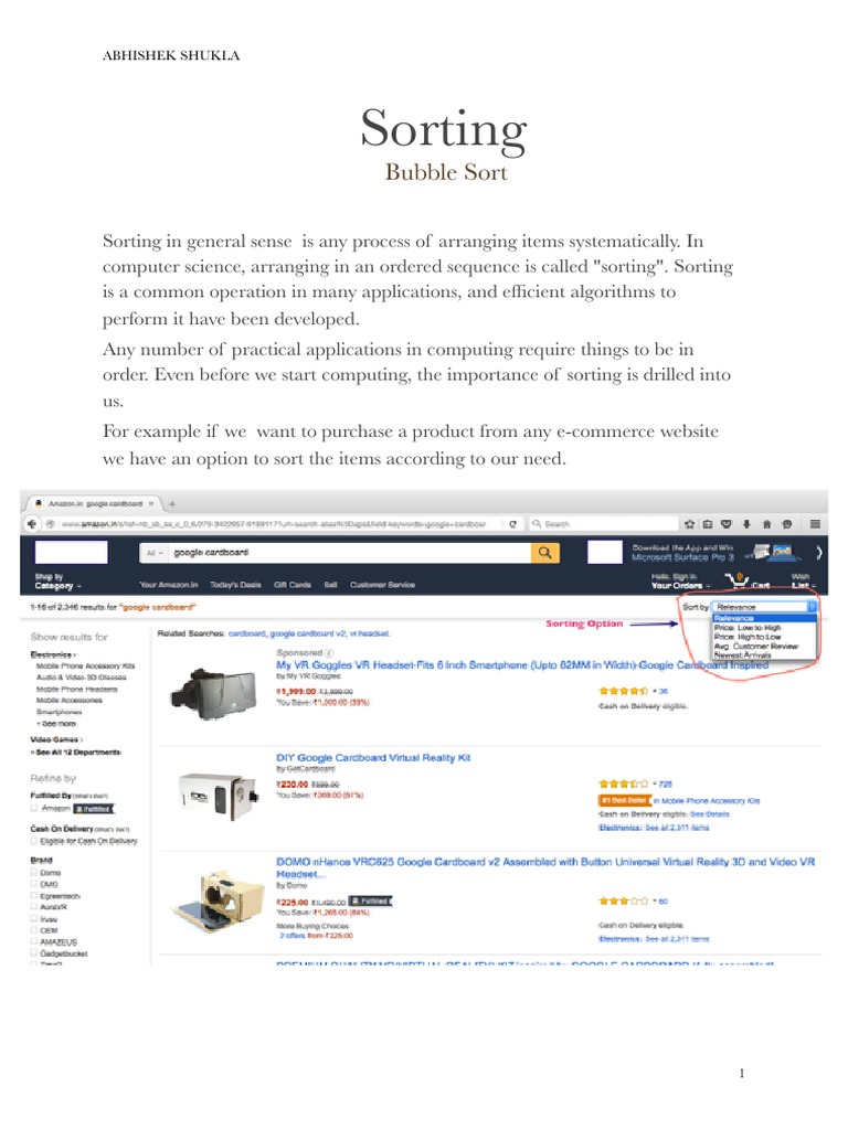 Bubble Sort | PDF | Array Data Structure | Discrete Mathematics