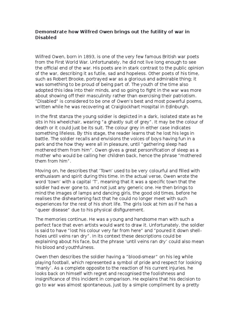 Disabled Poem (Sulaiyman) | PDF | Poetry