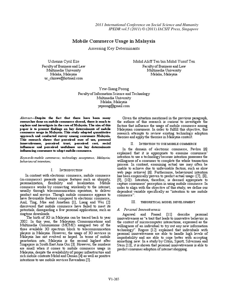 MObile Commerce | PDF | Survey Methodology | Usability