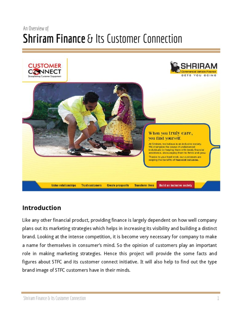 Project On Shriram Finance (STFC) | Non Bank Financial Institution | Loans