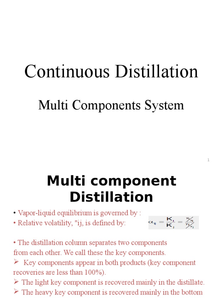 A Comprehensive Guide to the Design and Operation of Multi-Component ...