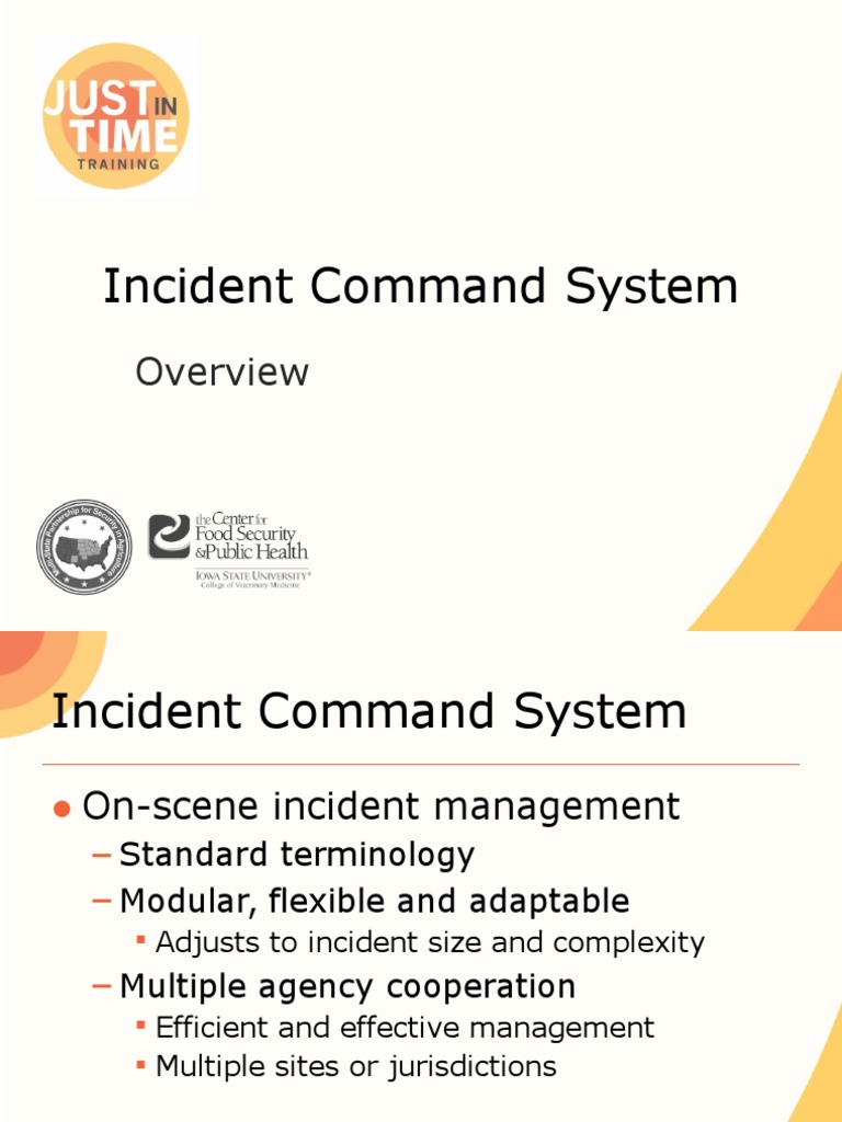 Incident Command System Overview | PDF | Incident Command System ...