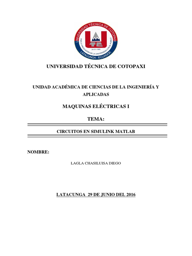 Circuito RLC en Simulink Matlab | PDF | Ciencia y matemáticas