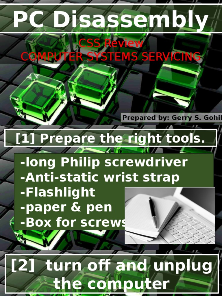 PC Disassembly: CSS Review Computer Systems Servicing | PDF