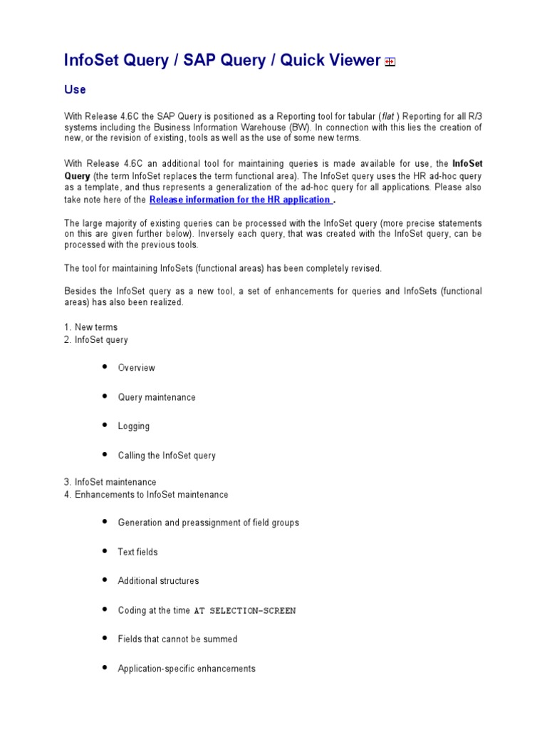 SAP Query 1 | PDF | Class (Computer Programming) | Information Retrieval