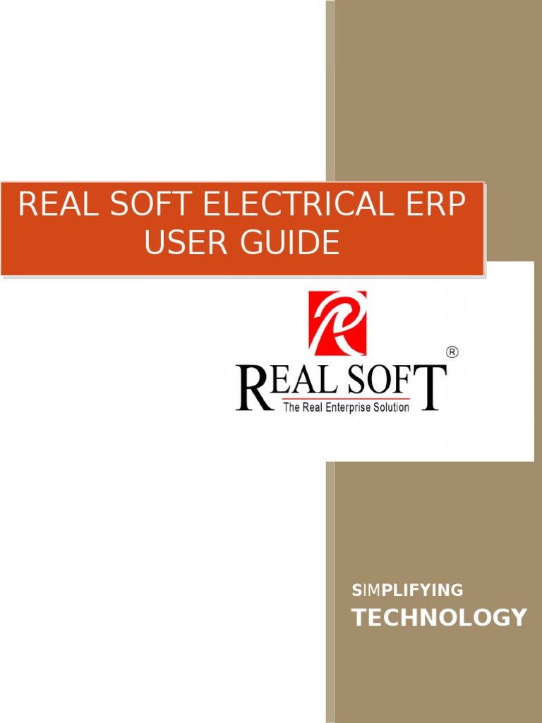 RealSoft ERP User Manual | PDF | Enterprise Resource Planning | Debits ...