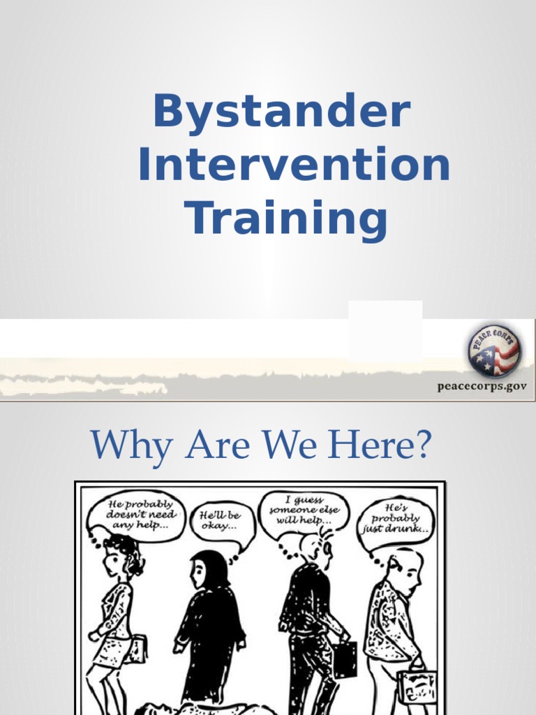 Peace Corps Bystander Intervention Training