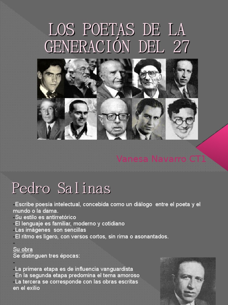 Los Poetas de La Generación Del 27 | PDF | Federico García Lorca | Poesía