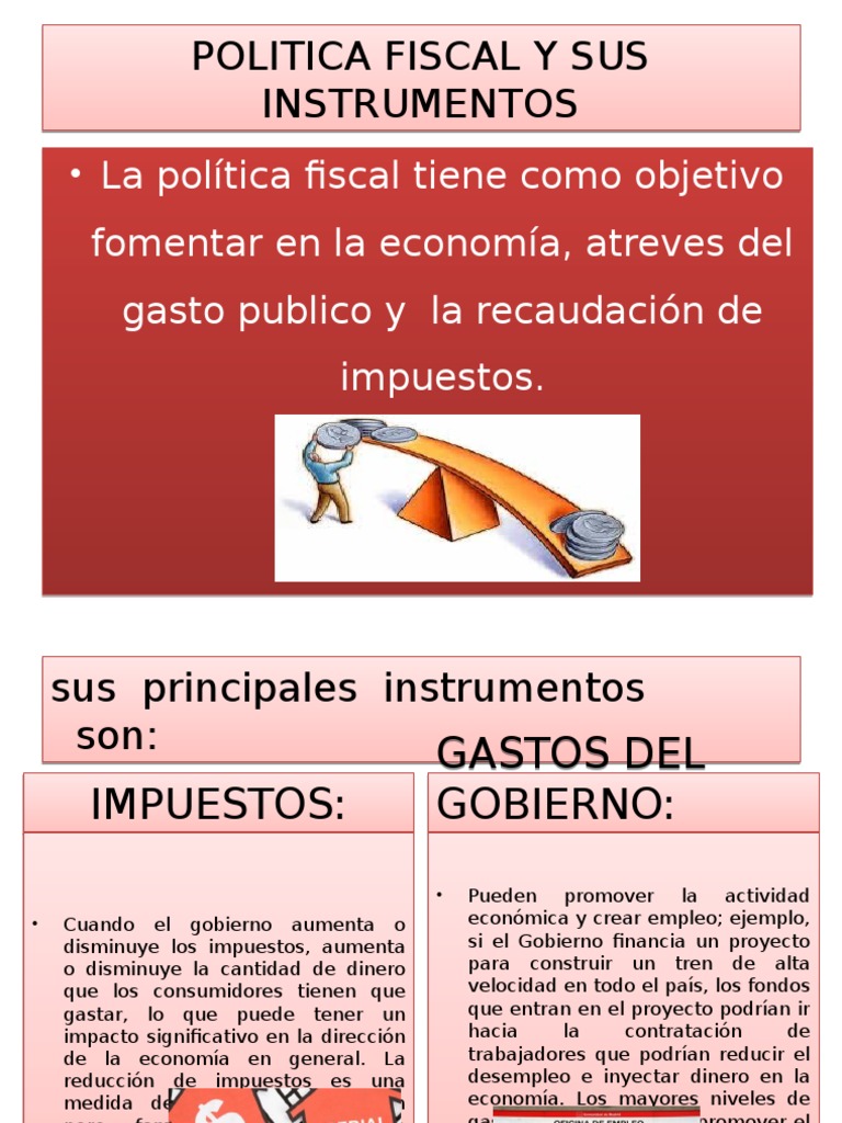 Instrumentos de la Política Fiscal | PDF