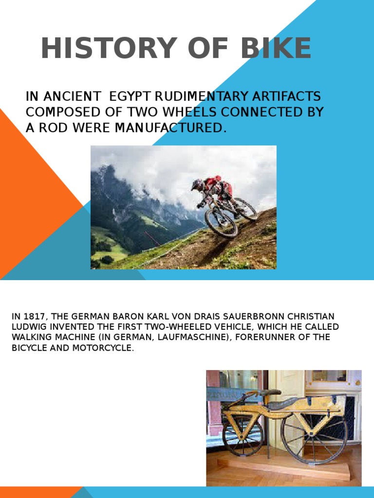 History of Bike: in Ancient Egypt Rudimentary Artifacts Composed of Two ...