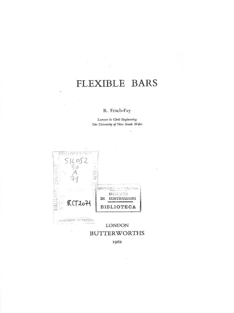 Flexible Bars Frisch-Fay 1962 | PDF