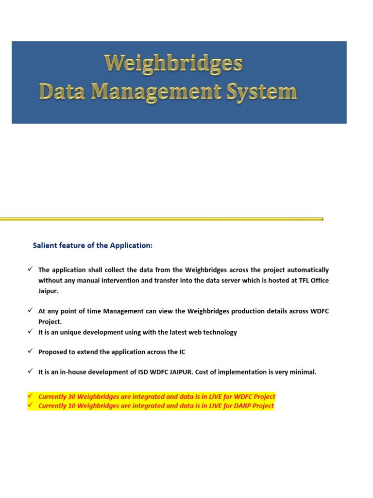 Salient Feature of The Application | PDF | Databases | Application Software