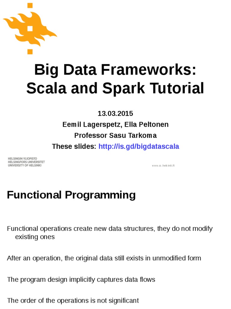 Scala PDF | PDF | Apache Spark | Scala (Programming Language)