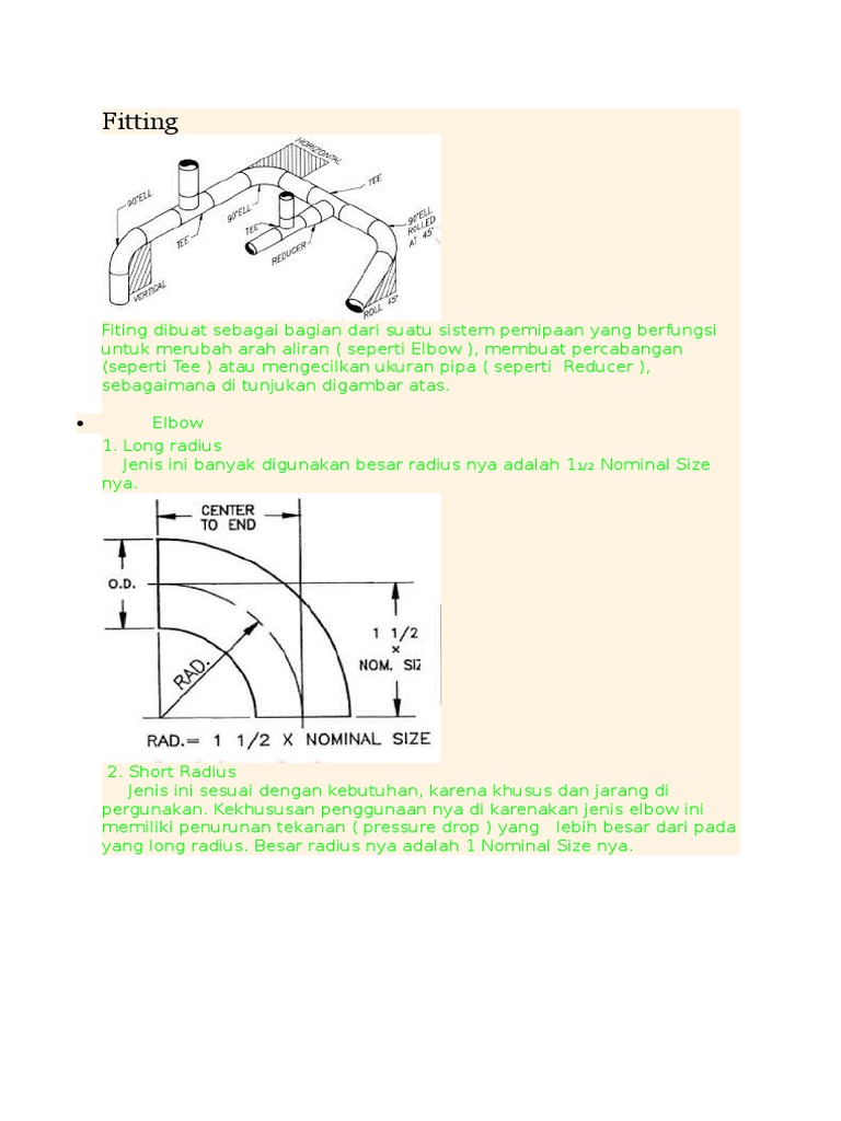 Fitting Pada Pipa | PDF