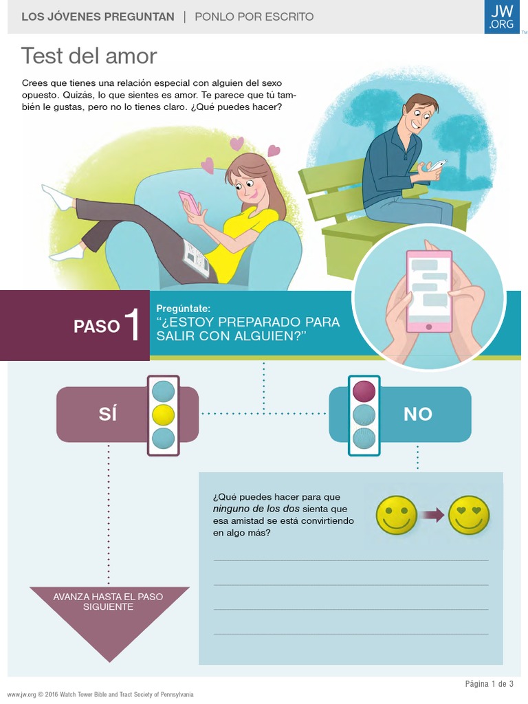 Test de Amor y Amistad JW | PDF