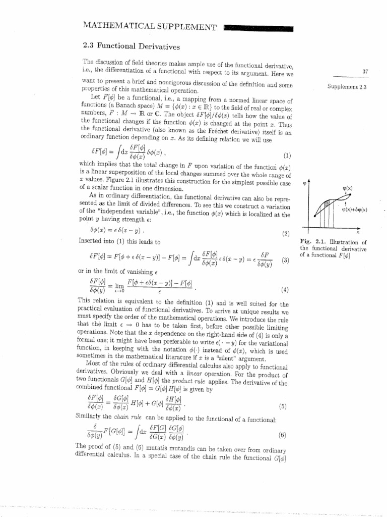 Functional Derivative PDF | PDF