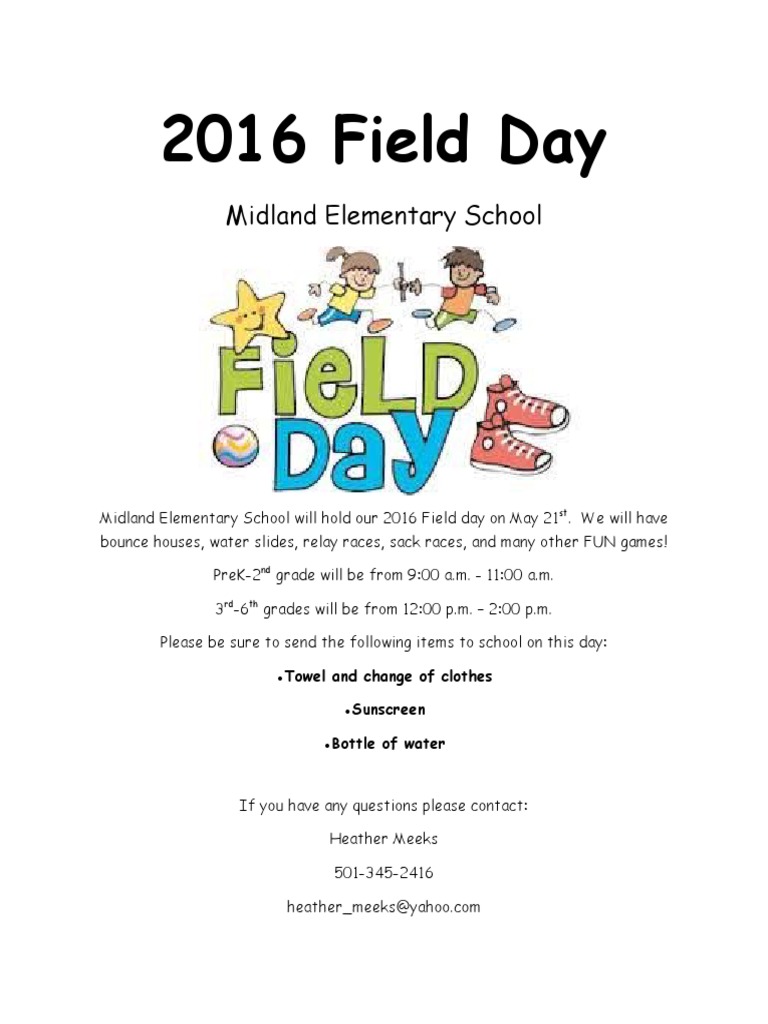 2016 Field Day: Midland Elementary School | PDF