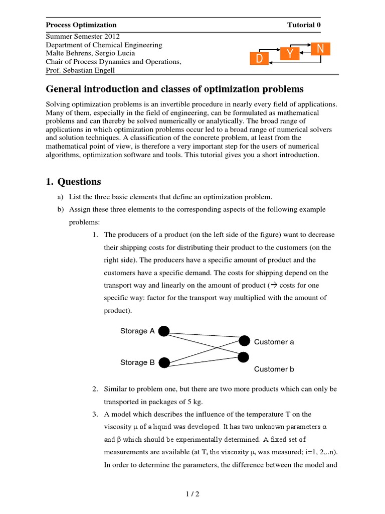 PO SS2012 Tutorial00 AdditionalExercise | PDF | Mathematical Optimization | Numerical Analysis